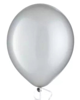 Silver Balloon 12" With Helium – Balloon World Miami